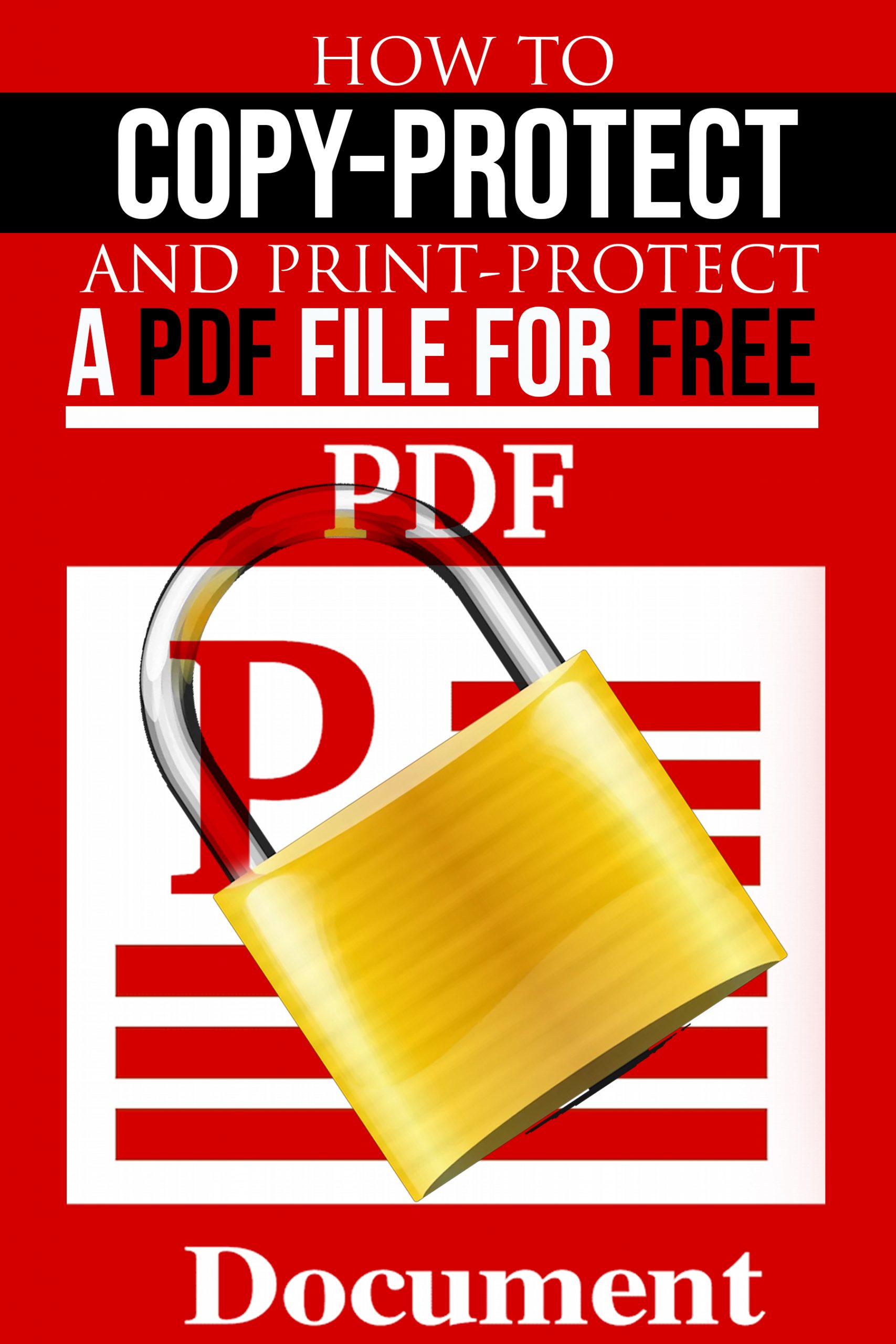 Protect Your Books and Documents When in PDF Format